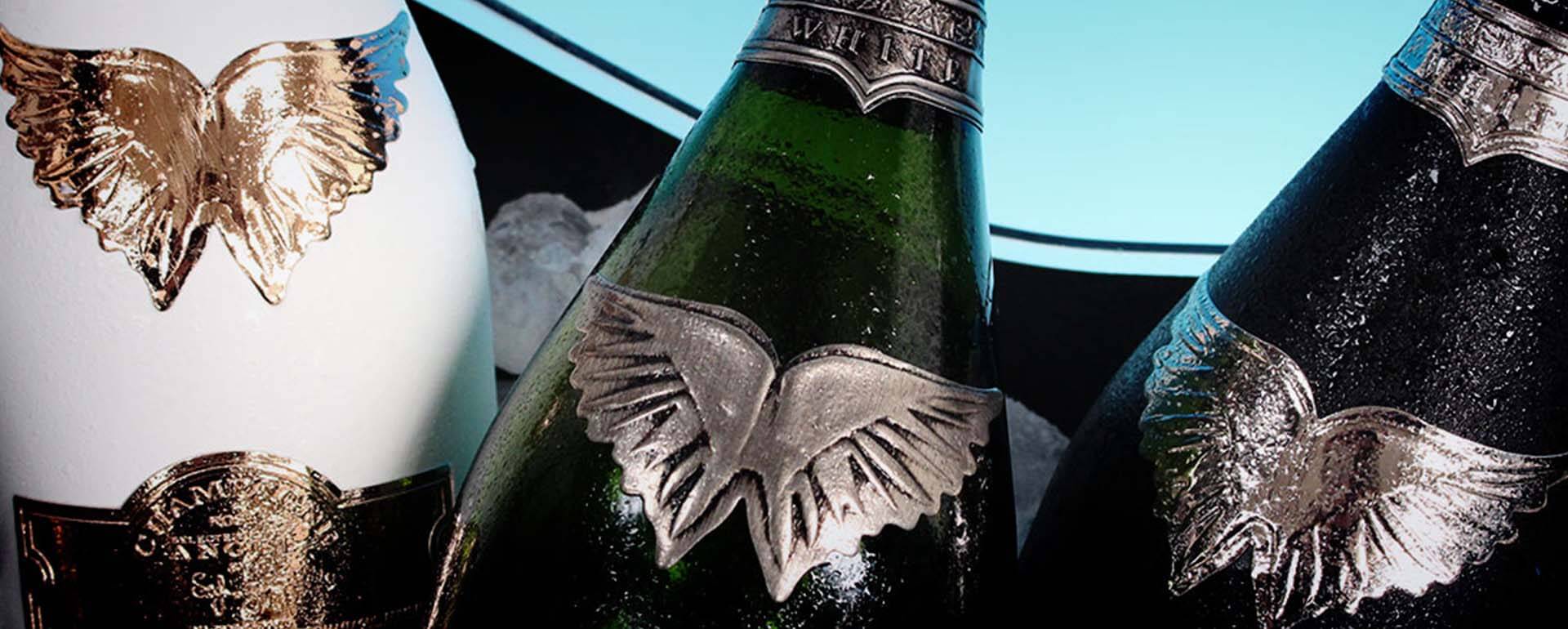 Label Design for Angel Champagne - Product Design Norwich